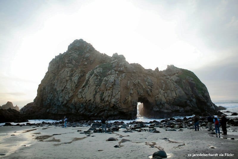 Pfeiffer Beach Keyhole Rock - A Look At The Varying Moods Found Here